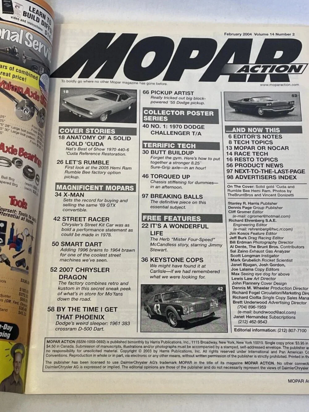 Mopar Action | Other | Mopar Action Magazine February 204 Solid Gold ...
